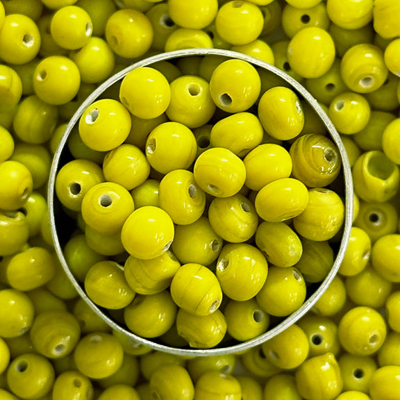 Buy Yellow Color Round Shape Ceramic Beads online at wholesale prices ...
