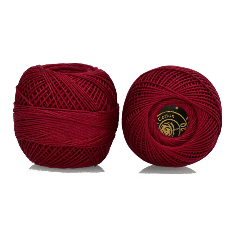 Buy Maroon color crochet cotton thread at cheap price ...