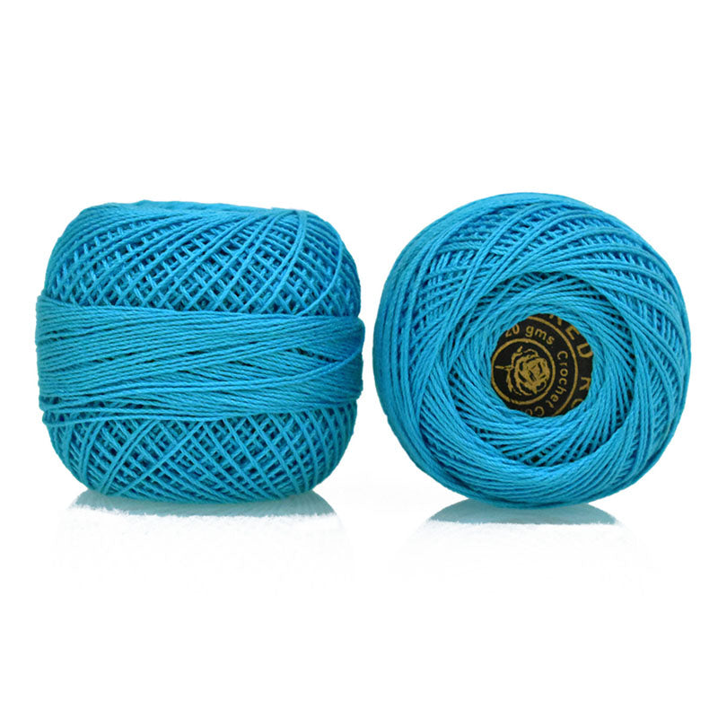 Buy Baby Blue color crochet cotton thread at cheap price ...