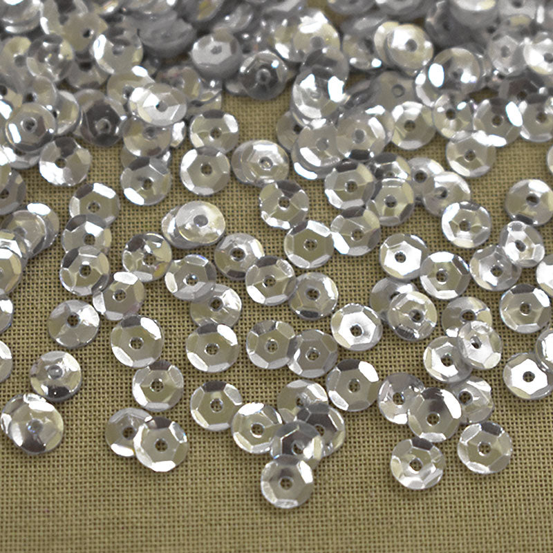 Buy 5mm French Cut Sequins in Greyish Silver Color at wholesale prices ...
