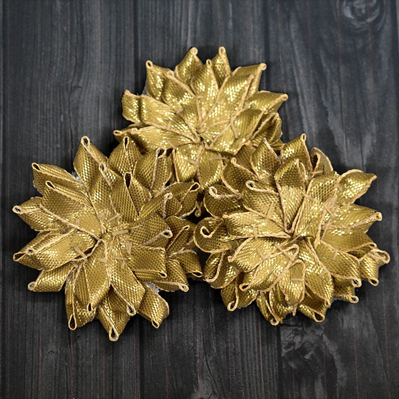 Buy Gota Flower in Dark Gold Color for adornment of sarees ...