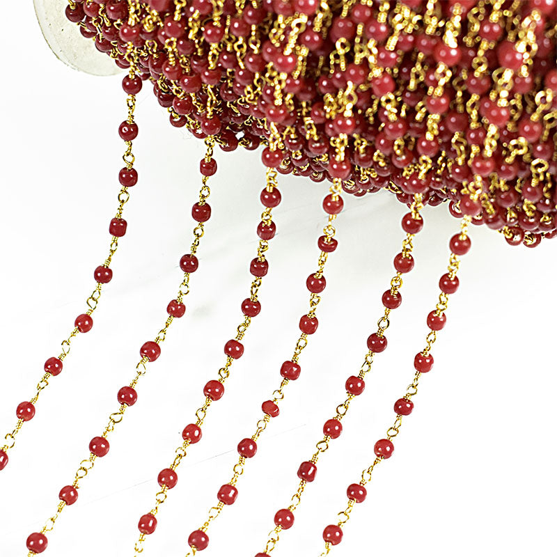 Buy Red Color Bead Chain online at wholesale prices ...