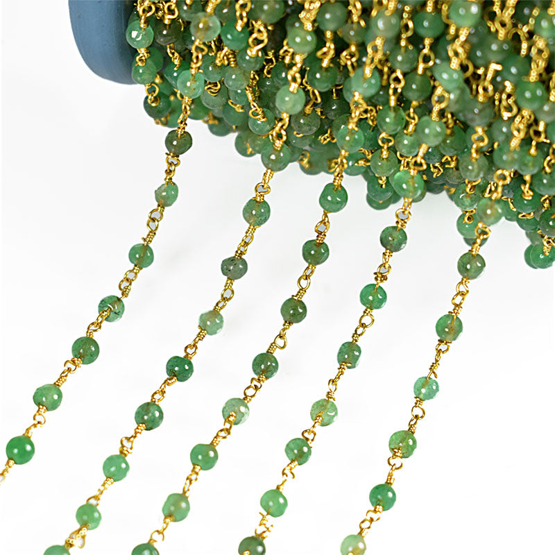 Buy Green Color Bead Chain for at wholesale prices – embroiderymaterial.com