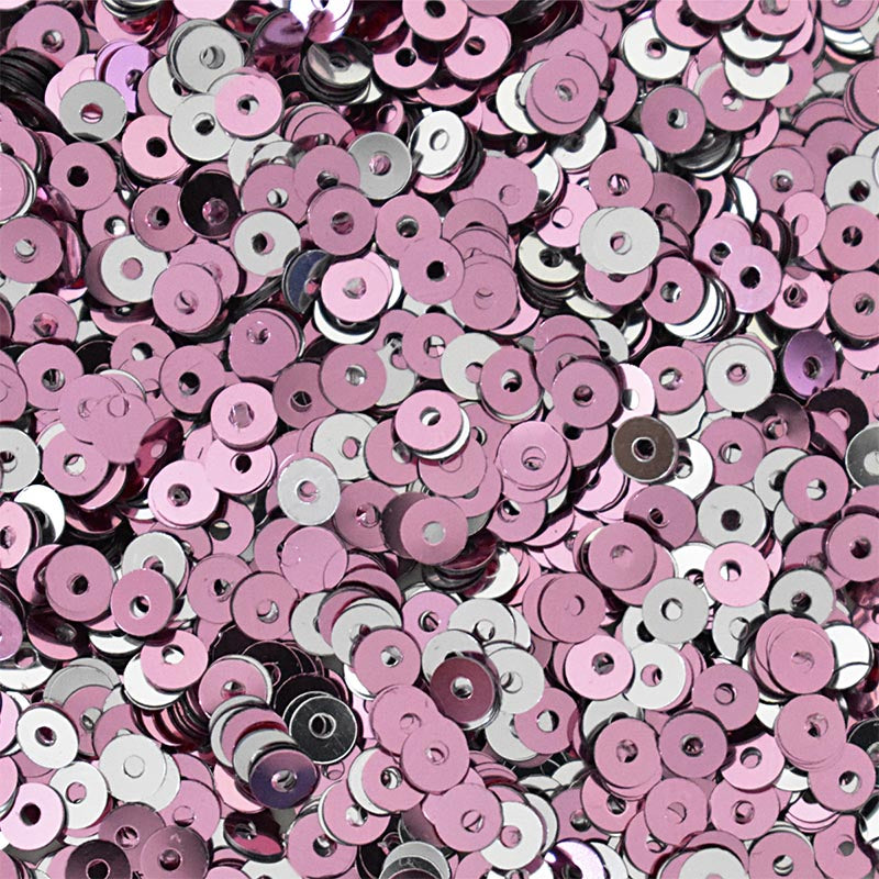 Shop 4mm Double Sided Light Pink and Silver color sequins ...