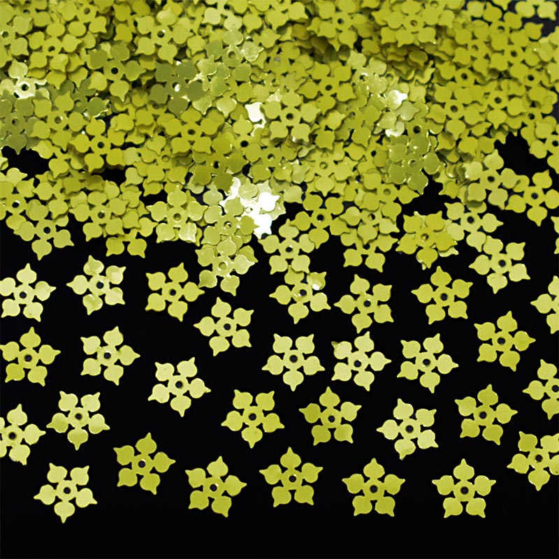 Buy Flower Sequins online in Chartreuse Yellow Color ...