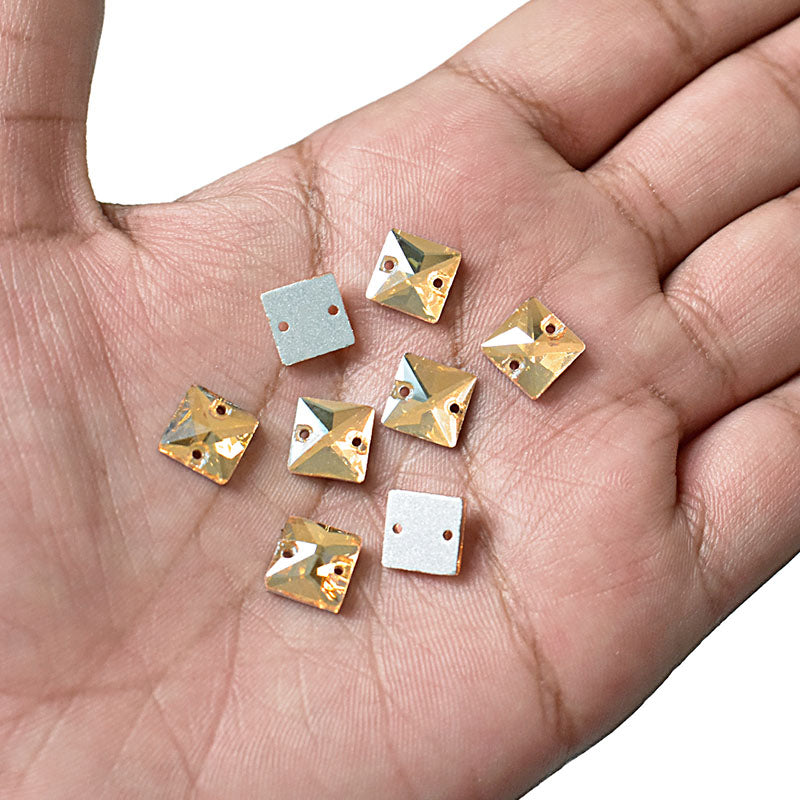 Buy Golden Shadow Color Sew on Glass Crystal Stone online ...