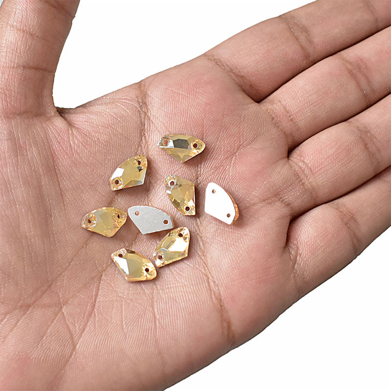 Buy Golden Shadow Color Sew on Glass Crystal Stone online ...