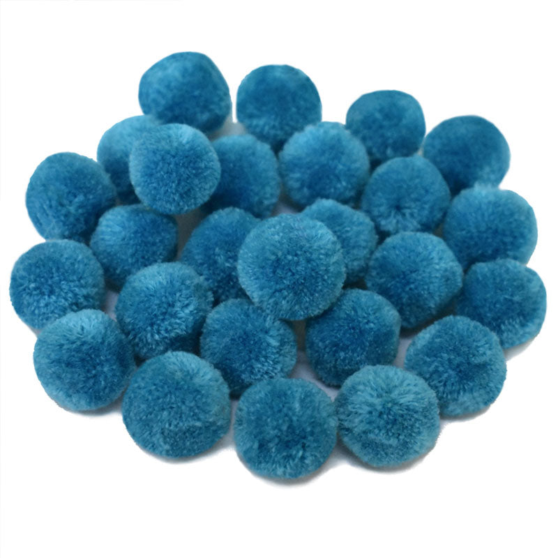 Buy best quality pom pom balls online in Ocean Blue color ...