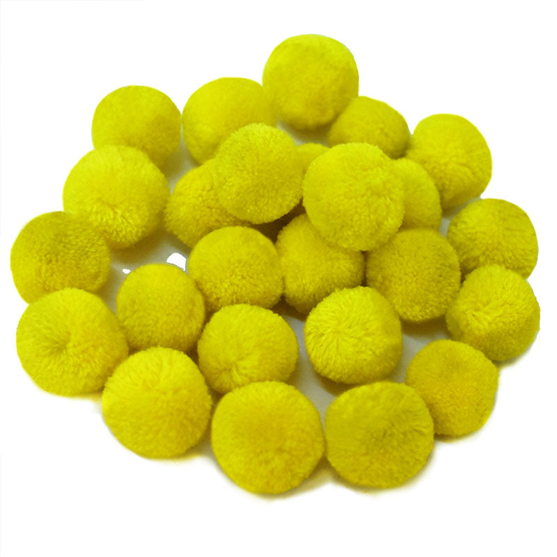 Buy best quality pom pom balls online in Lime Yellow color ...