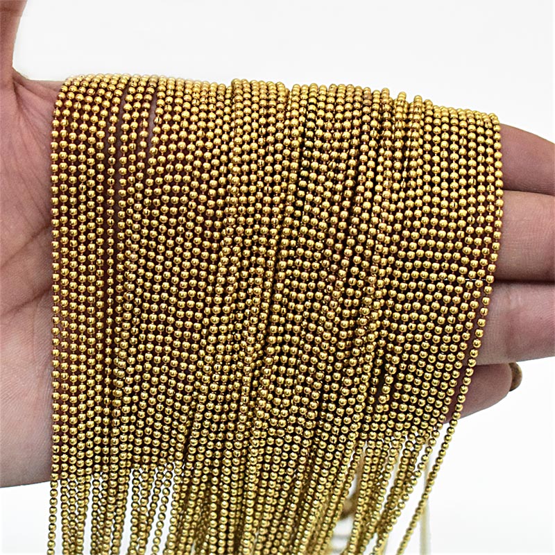 Buy Gold Color Ball Chain online for making jewelry ...