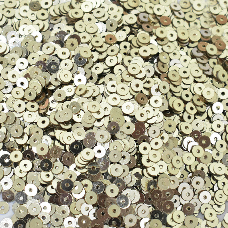 Buy Light Gold Color Sequins with other embroidery materials & tools ...