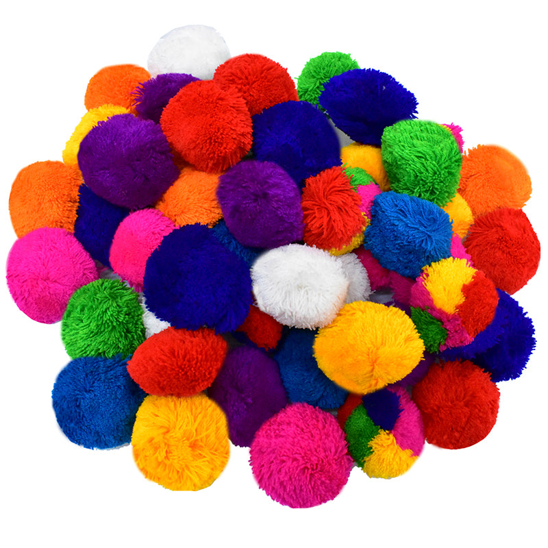 Buy mixed color big pom pom balls online at best prices ...
