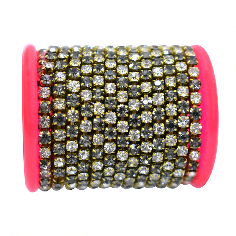 mix grey & silver crystal cup chain – embroiderymaterial.com