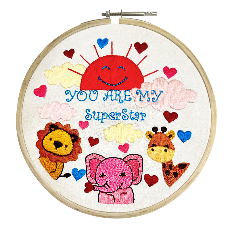 Shop Embroidery Kit for Beginners with Superstar Design & Create Your ...