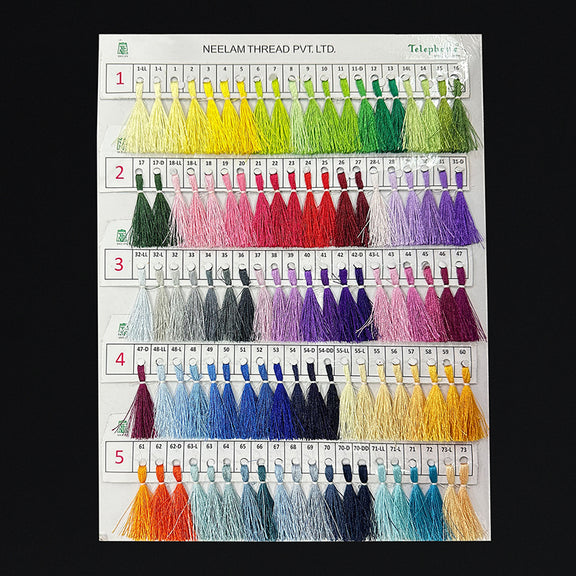 Buy online polyester thread shade card at a cheap price ...