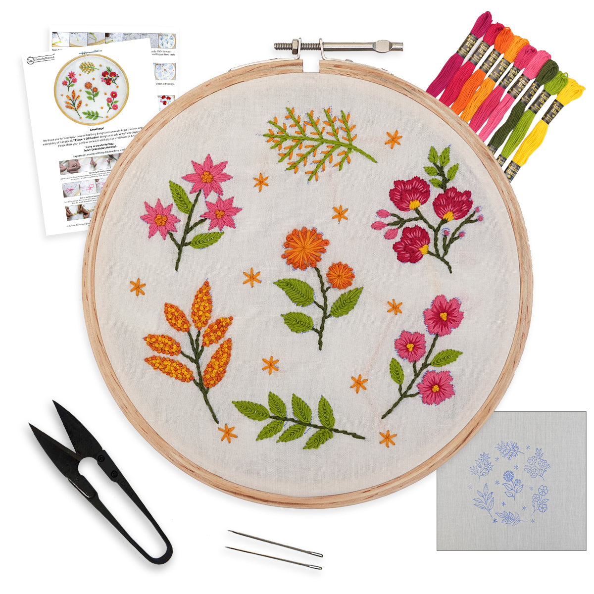Embroidery Kit With Pattern, Buy Online – embroiderymaterial.com