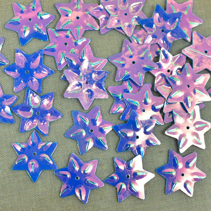 Buy Embossed Star Shape Sequins in Blue Color at wholesale price ...
