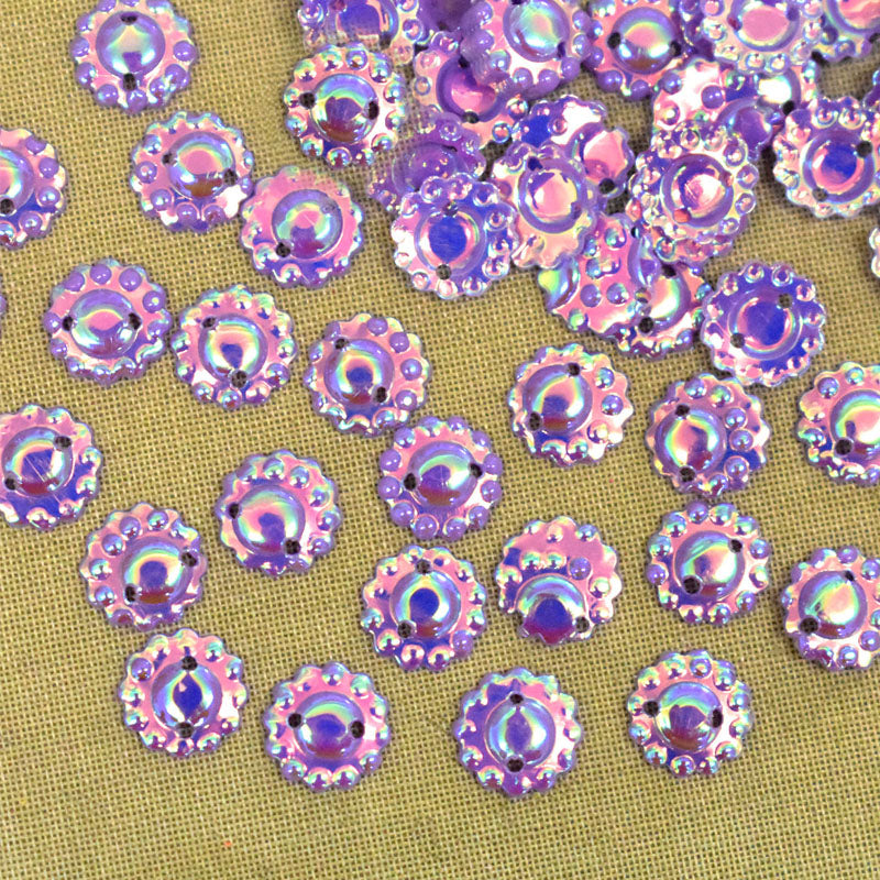 Buy 9MM Embossed Flower Shape Sequins in Lavender Color at wholesale ...