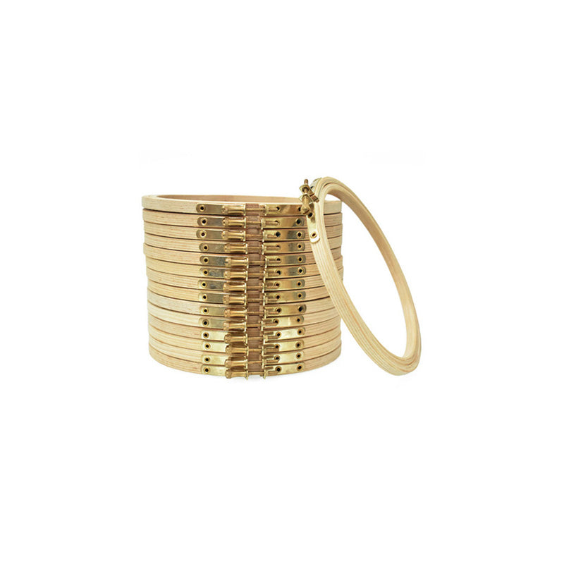 Buy 4 Inch Round Wooden Embroidery Hoop online at best prices ...