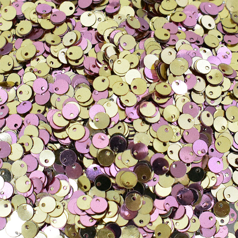 Shop 5MM Reversible Sequins in Light Gold and Light Pink color ...