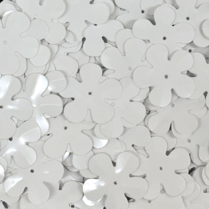 Buy White Color flower shape sequins online at wholesale prices ...