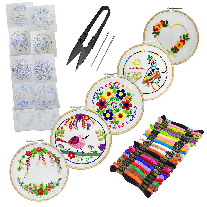 Hand Embroidery Tutorial & Practice Kit - New Designs ...