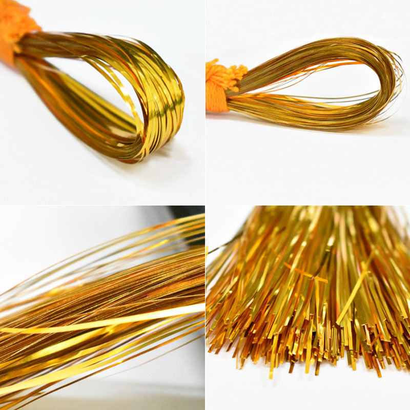 Buy Mukaish badla metal strips in honey gold color at cheap and ...
