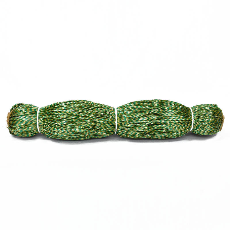 Buy 1mm green and light gold Badla Metallic Braided Cord online at ...
