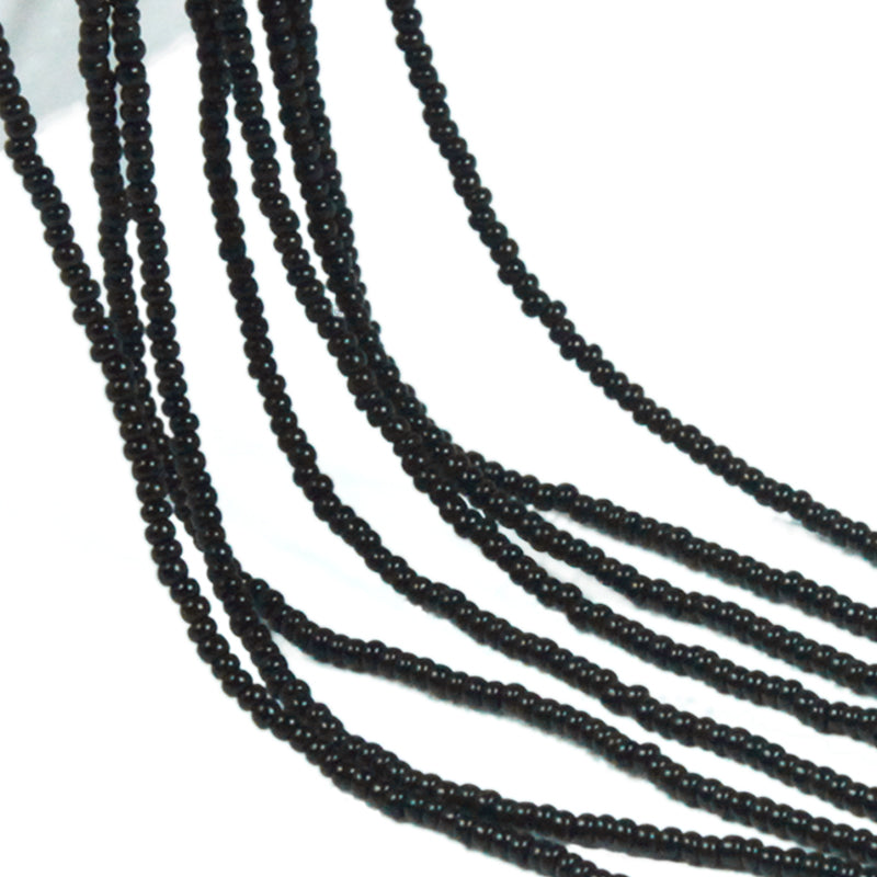 Buy 15/0 Miyuki Black color Seed bead strings at wholesale prices ...