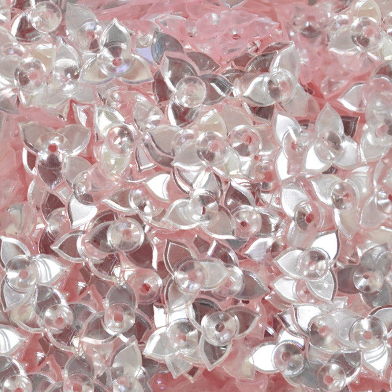 Buy Baby Pink color small flower shape sequins online at wholesale ...