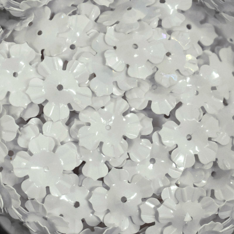 Buy White Color flower shape sequins online at wholesale prices ...