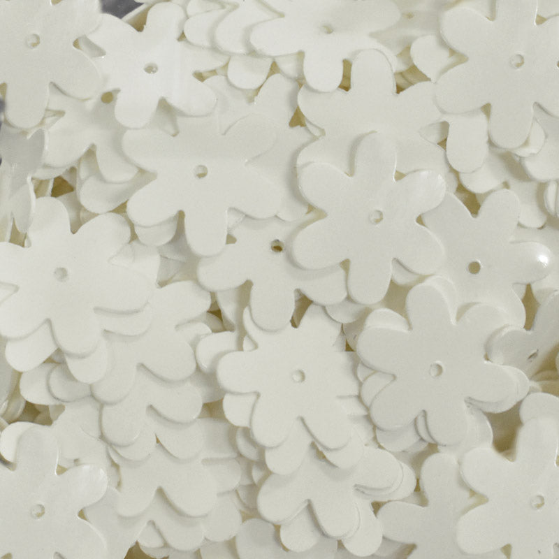 Buy White Color flower shape sequins online at wholesale prices ...