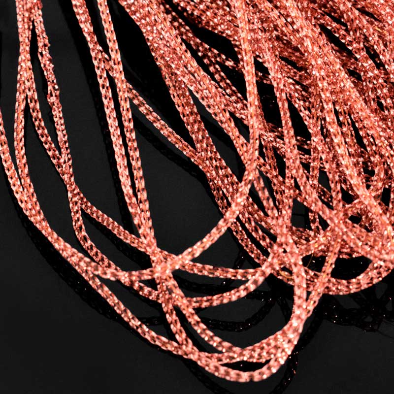 Buy 2mm Copper Zari Metallic Braided Cord online at wholesale prices ...