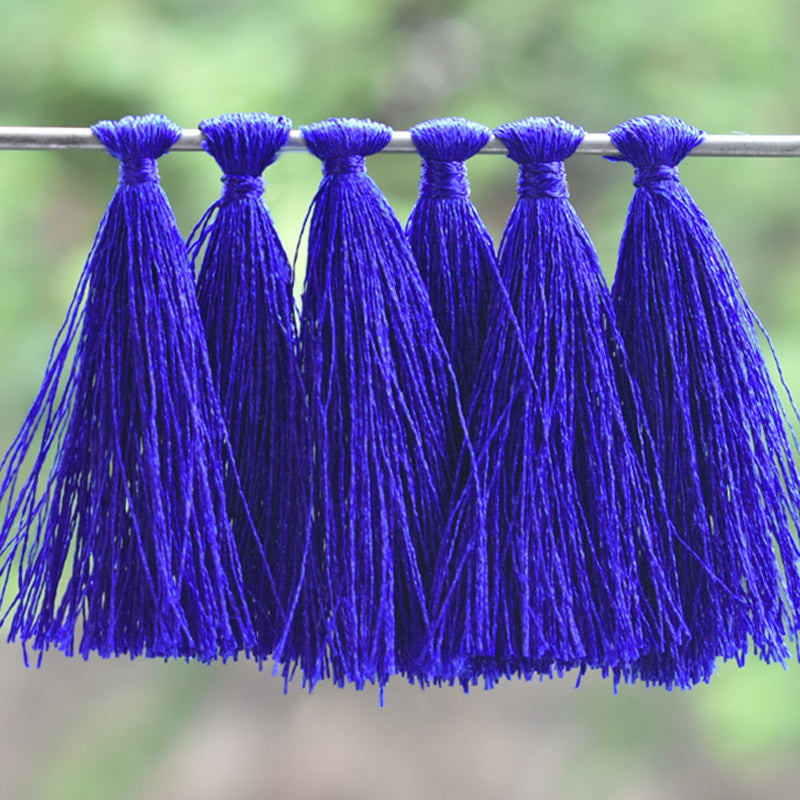Buy Royal Blue tassels for embellishing apparels and footwear online at ...