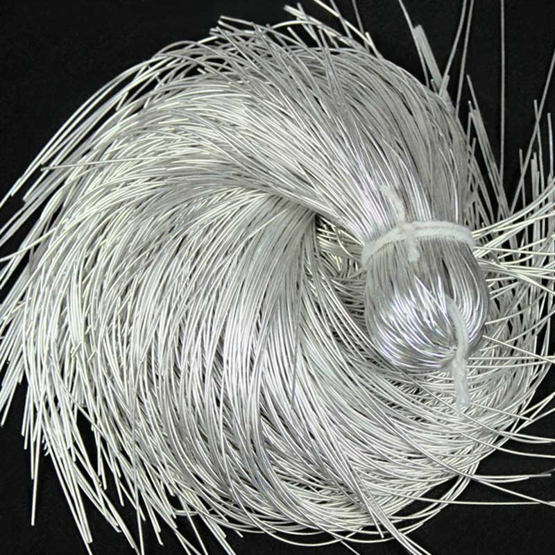 Buy 0.5mm Silver thinnest Smooth French Wire online at wholesale prices ...