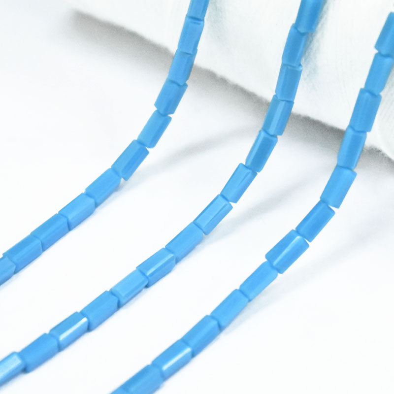 Buy Rectangle Faceted Crystal Beads in Ocean Blue Color at cheap prices ...