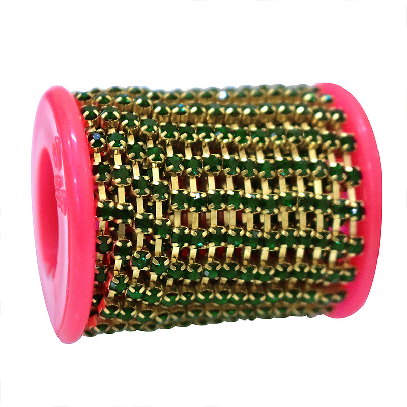 Buy Emerald Green Colour Chaton Chains at best prices ...