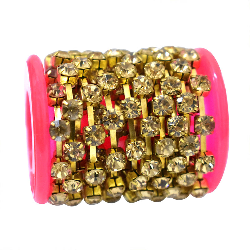 Gold Softies chain/ Gold Glass Crystals in Gold Holders/ Buy Online ...