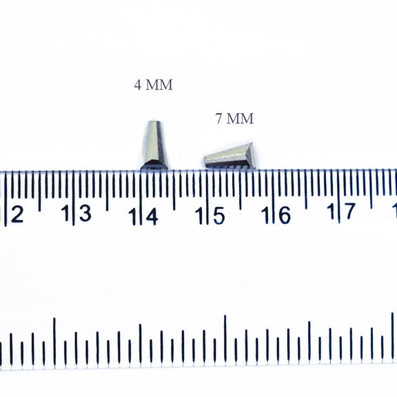 Buy Cone Faceted Crystal Beads in Metallic Silver Color at cheap prices ...