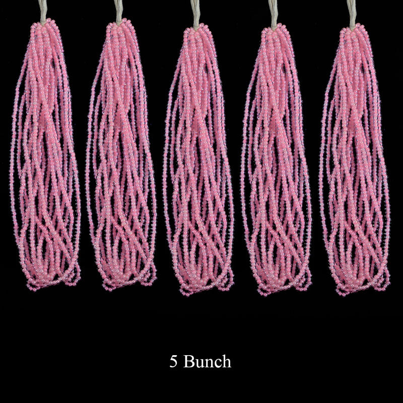Buy 11/0 color Seed bead strings in Baby Pink Color ...