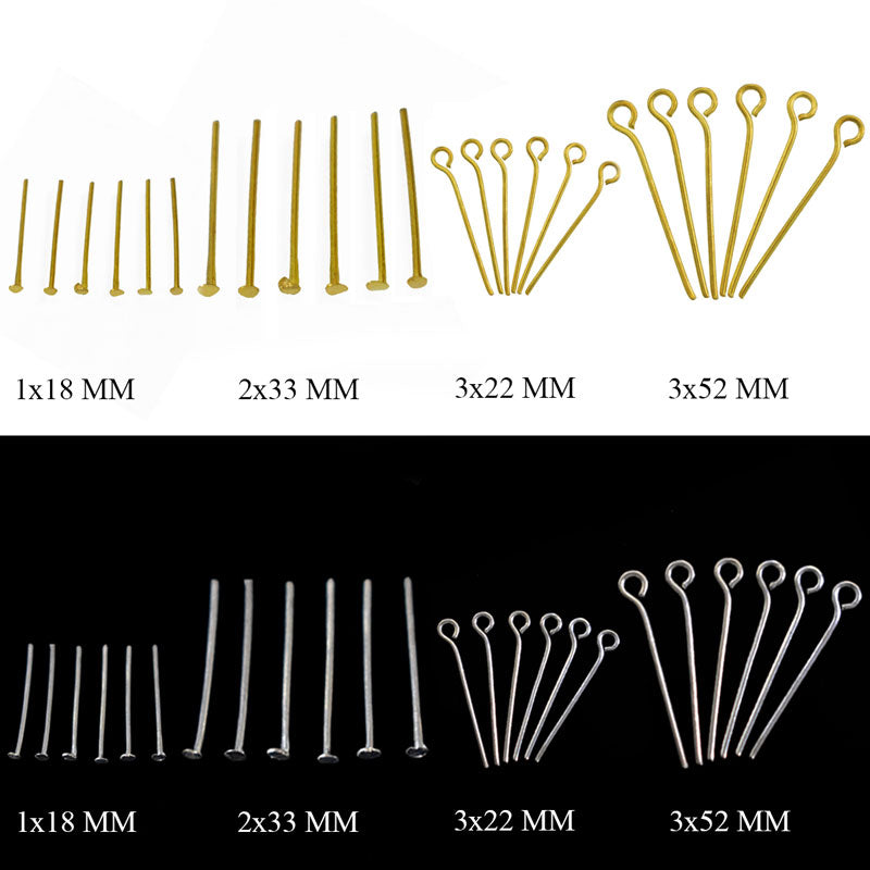 Buy Head Pins and Eye Pins Combo for making jewelry ...