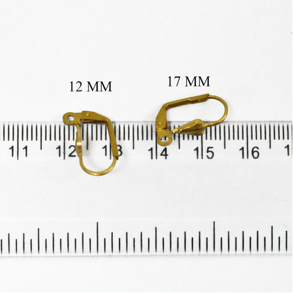 Buy Dull Gold Color Designer Earring Leverback Clasp online ...