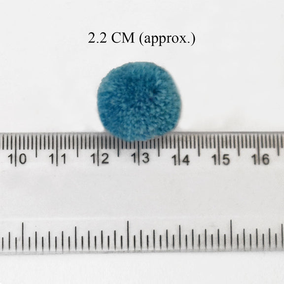 Buy best quality pom pom balls online in Ocean Blue color ...