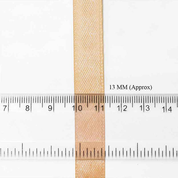Buy Peach color satin ribbon online at wholesale price ...
