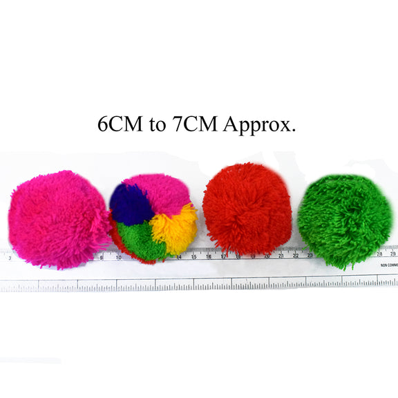 Buy mixed color big pom pom balls online at best prices ...