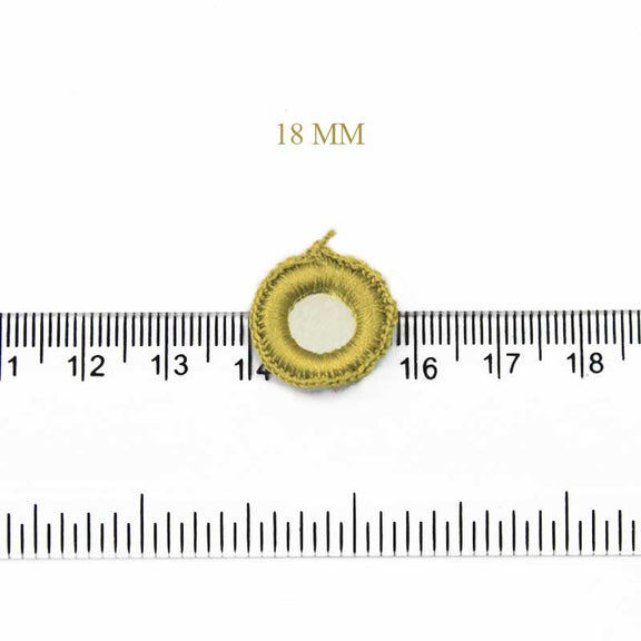 Buy now olive green color crochet thread rings online at discounted and ...