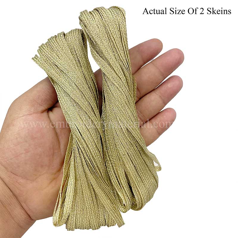 Thick Golden Metallic Braided Cords For Embroidery & Jewelry Making ...