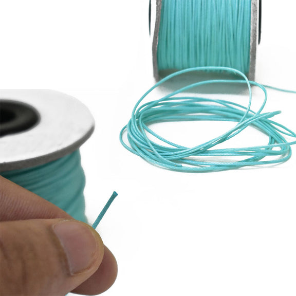 Buy waxed cotton cord in Aqua Blue color at best prices ...