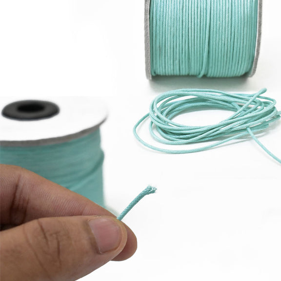 Buy waxed cotton cord in Light Aqua Blue color at best prices ...