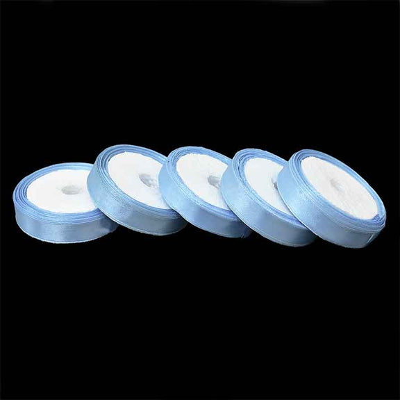 Buy Baby Blue color satin ribbon online at wholesale price ...